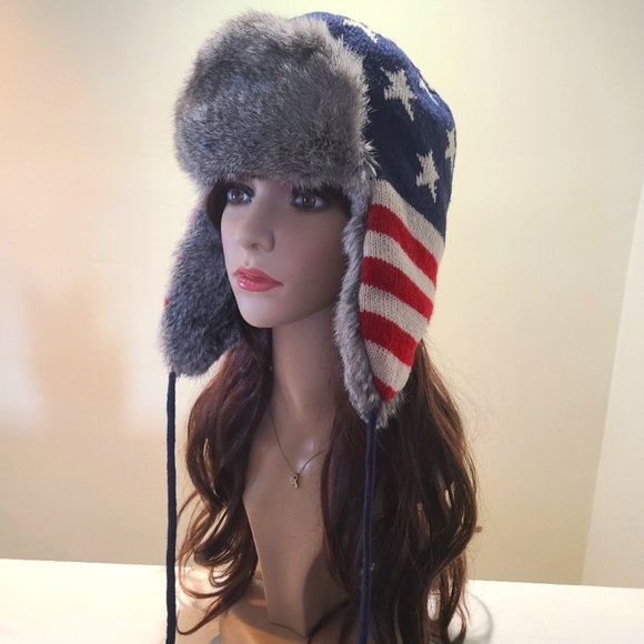 Crown Cap | Accessories | Crown Cap Americana Wool Knit Stars Stripes ...